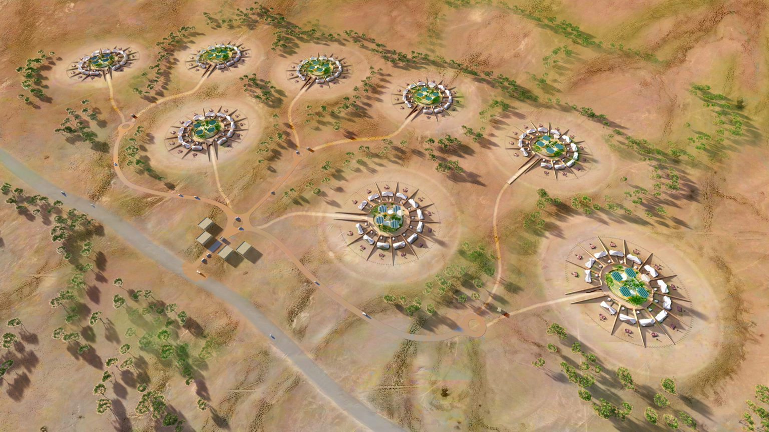 Desert Reserve near Riyadh by MAP tourism architecture design